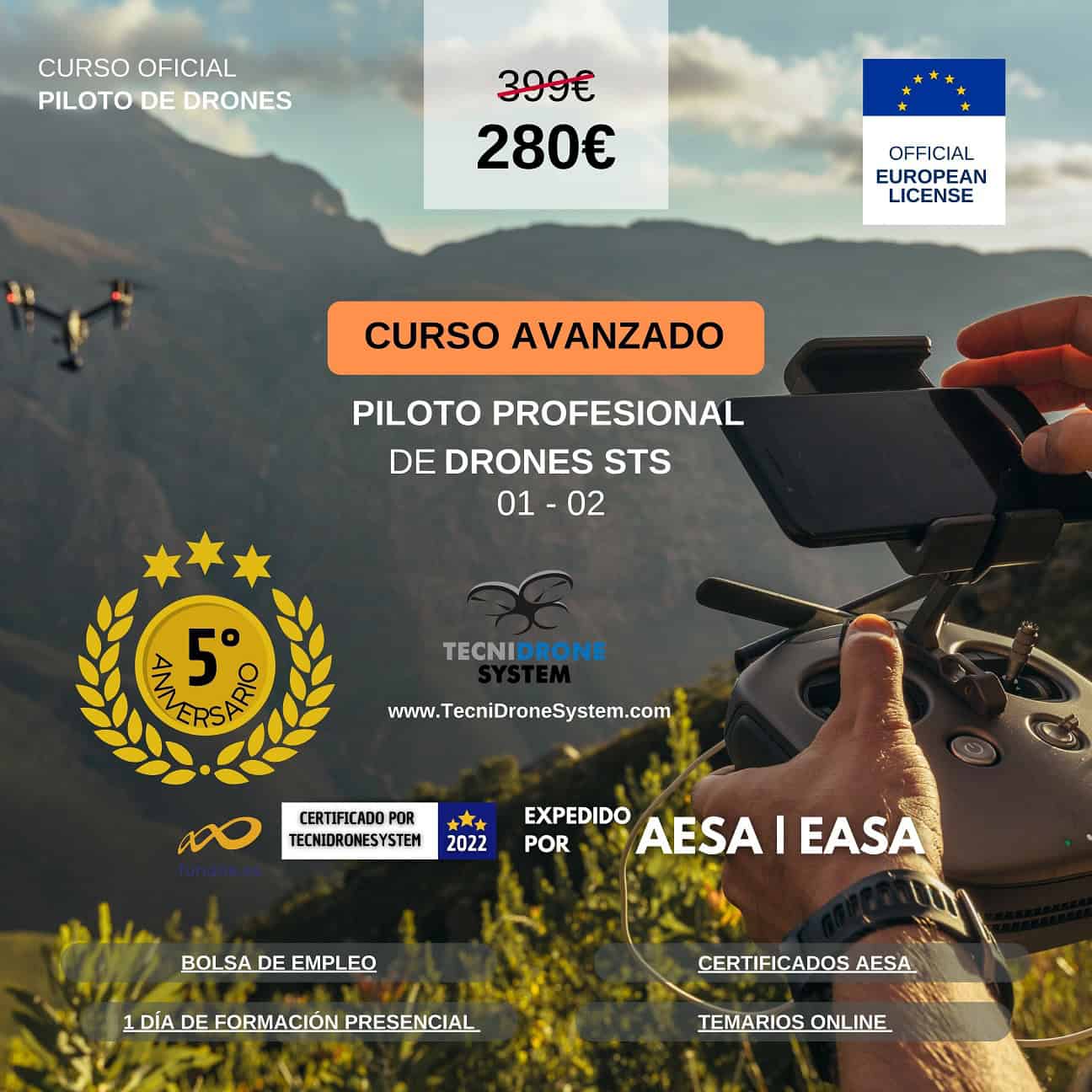 Categoría Específica Sts Curso Avanzado Piloto De Drones